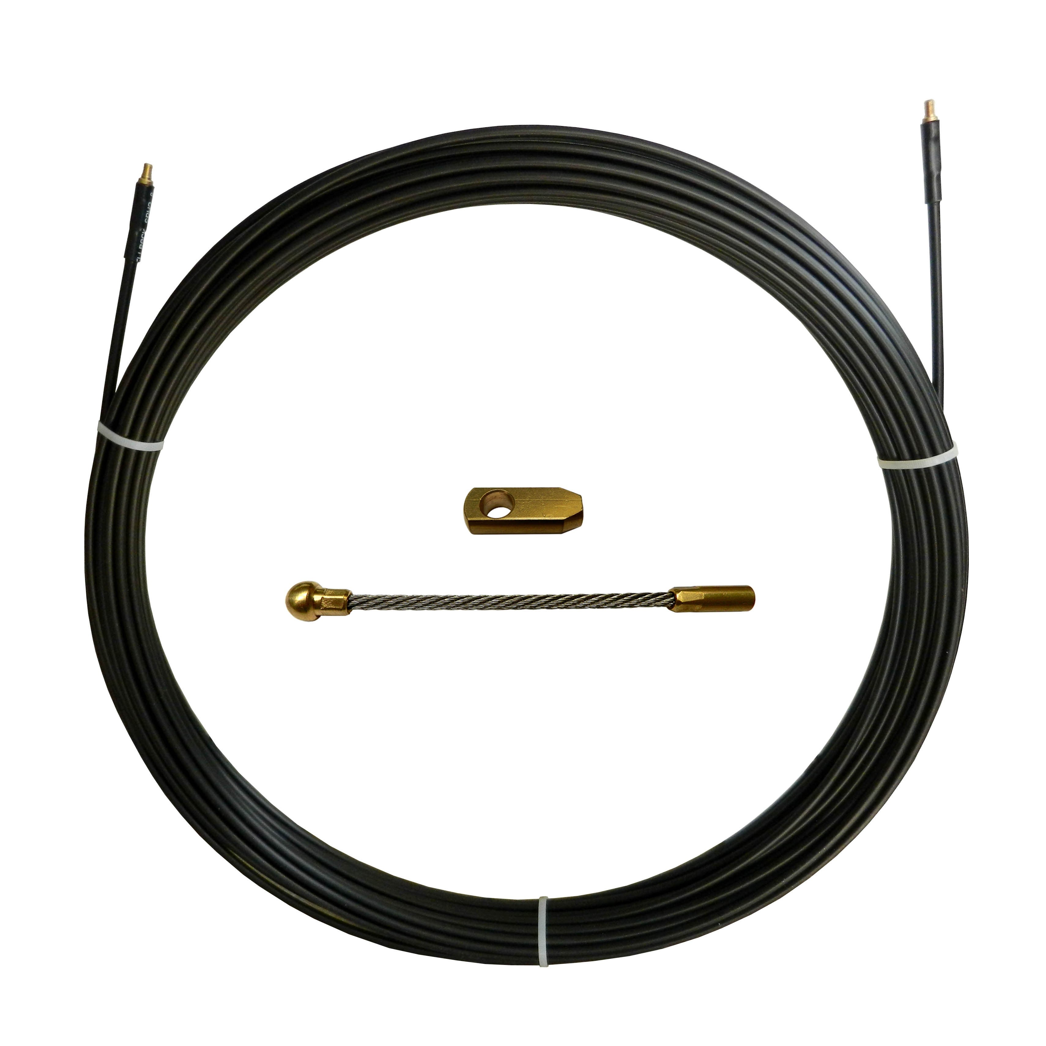 Aiguille tire-fil en nylon-acier, noir, Ø 6 mm, 50 mètres | Leroy Merlin