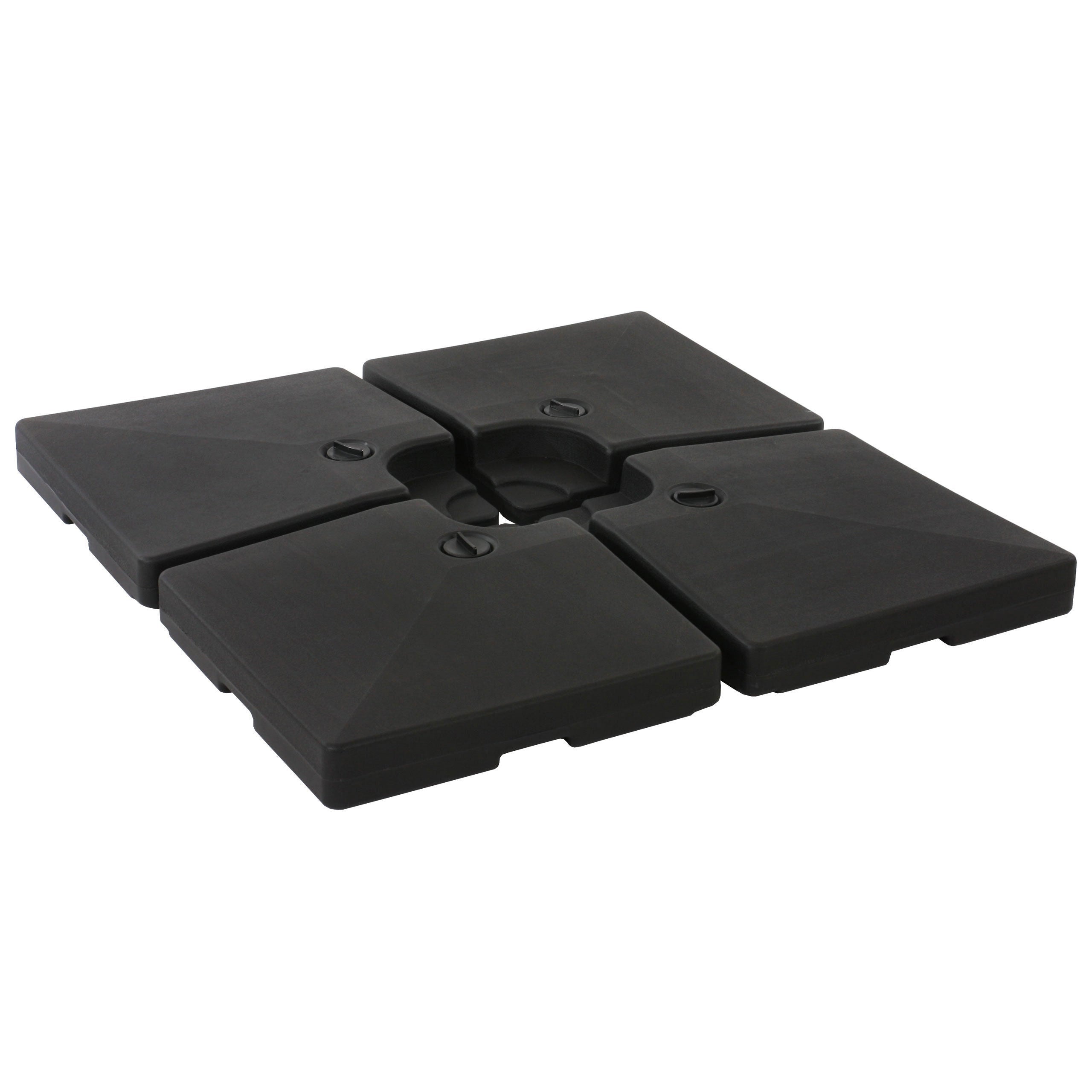 Pied de parasol support remplissable 124kg 4 modules 04_0003904 | Leroy ...