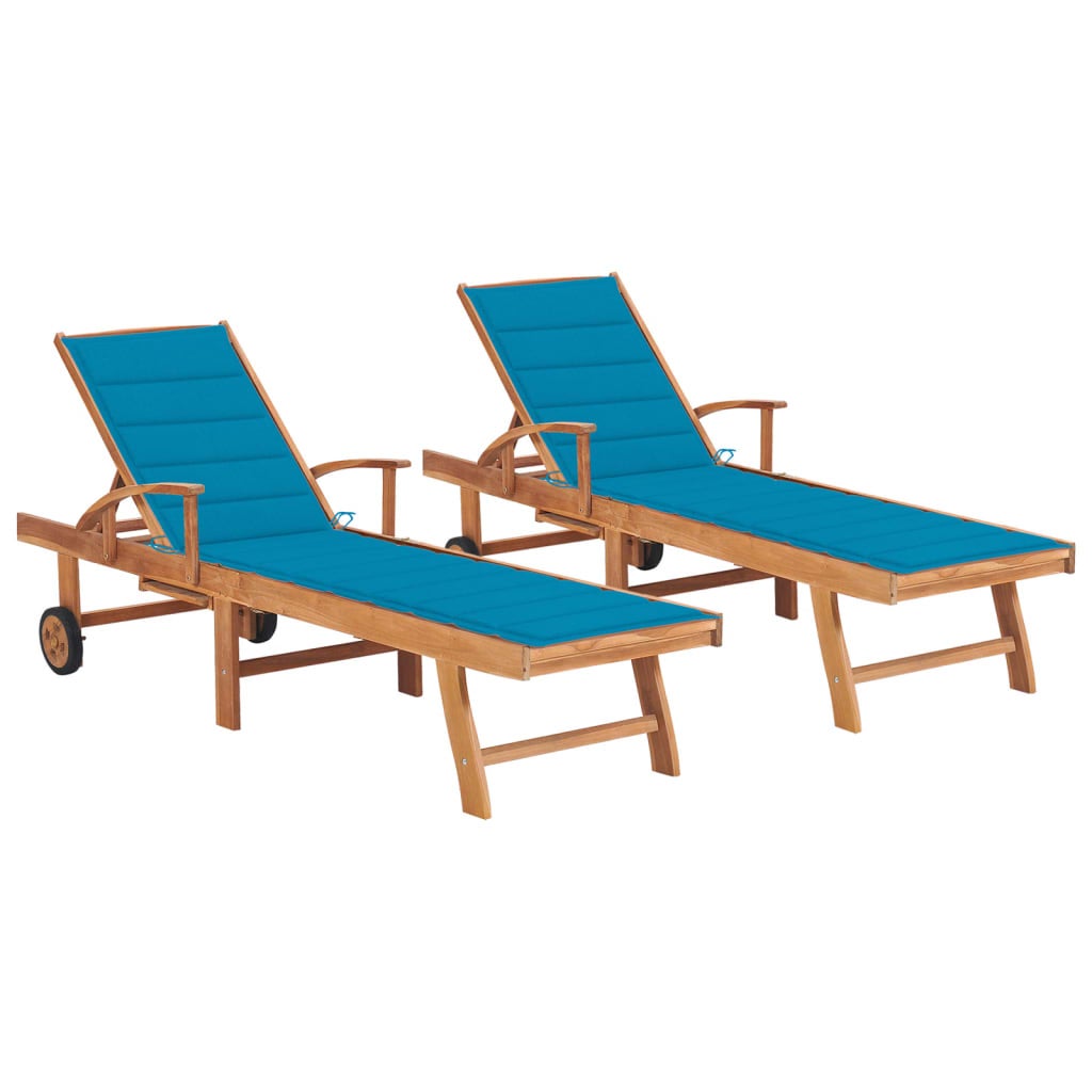 Conjunto de 2 tumbonas hamacas camas de jardín muebles de terraza con ...