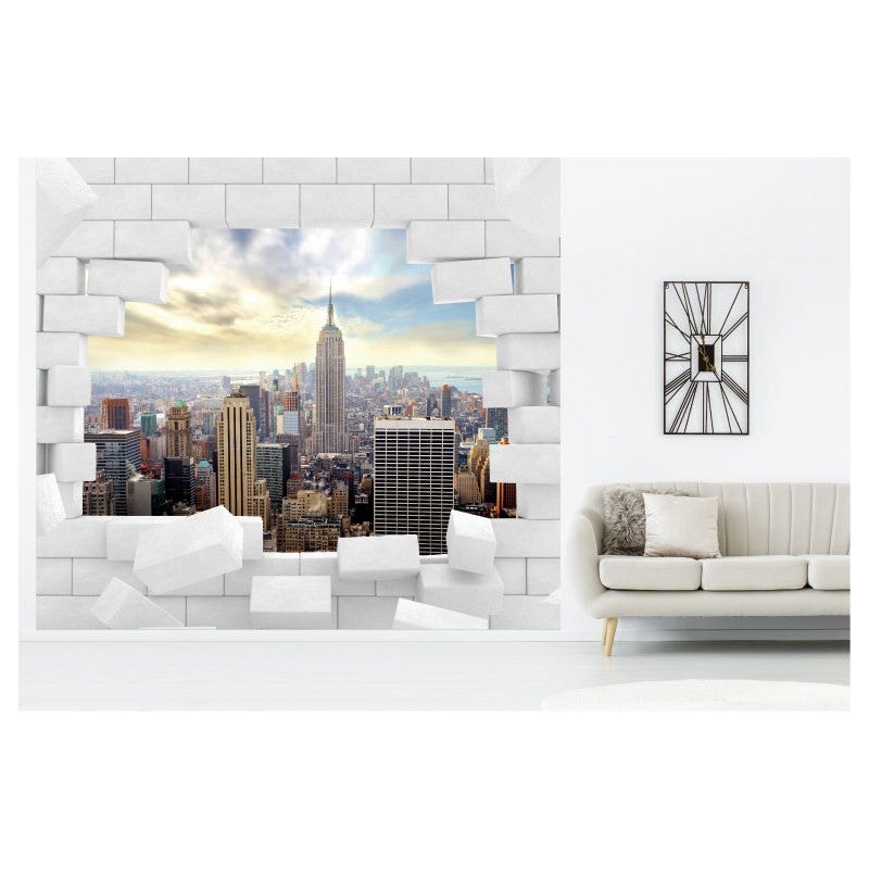 Papier peint intissé BREAK MANHATTAN mur de pierre 300 x 270 cm (LxH ...