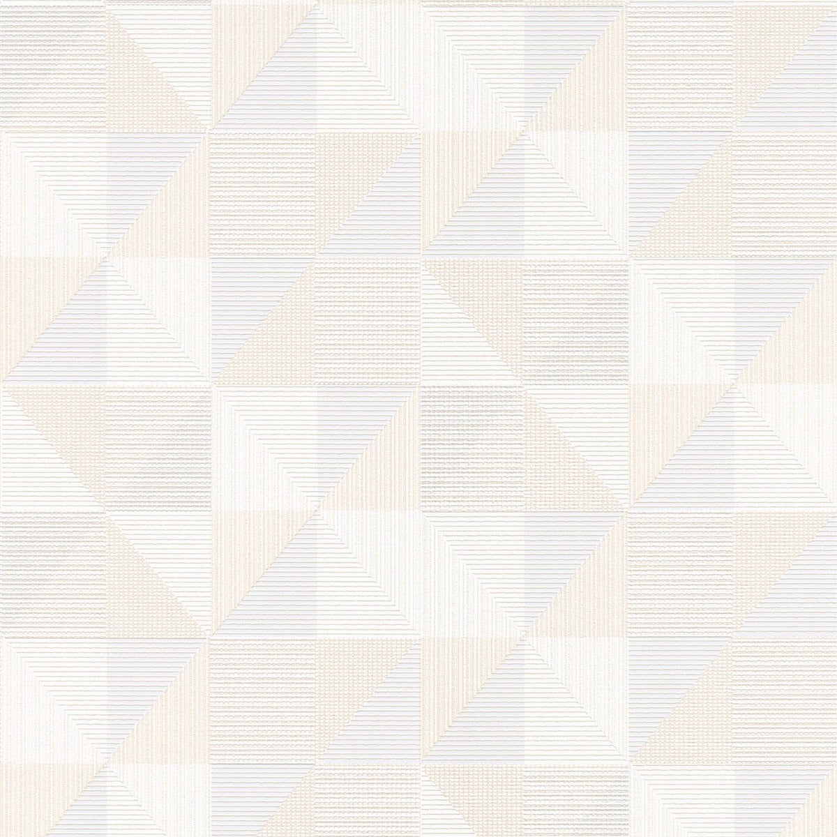 BRICOFLOR Papier Peint blanc à motif géométrique Papier peint ...