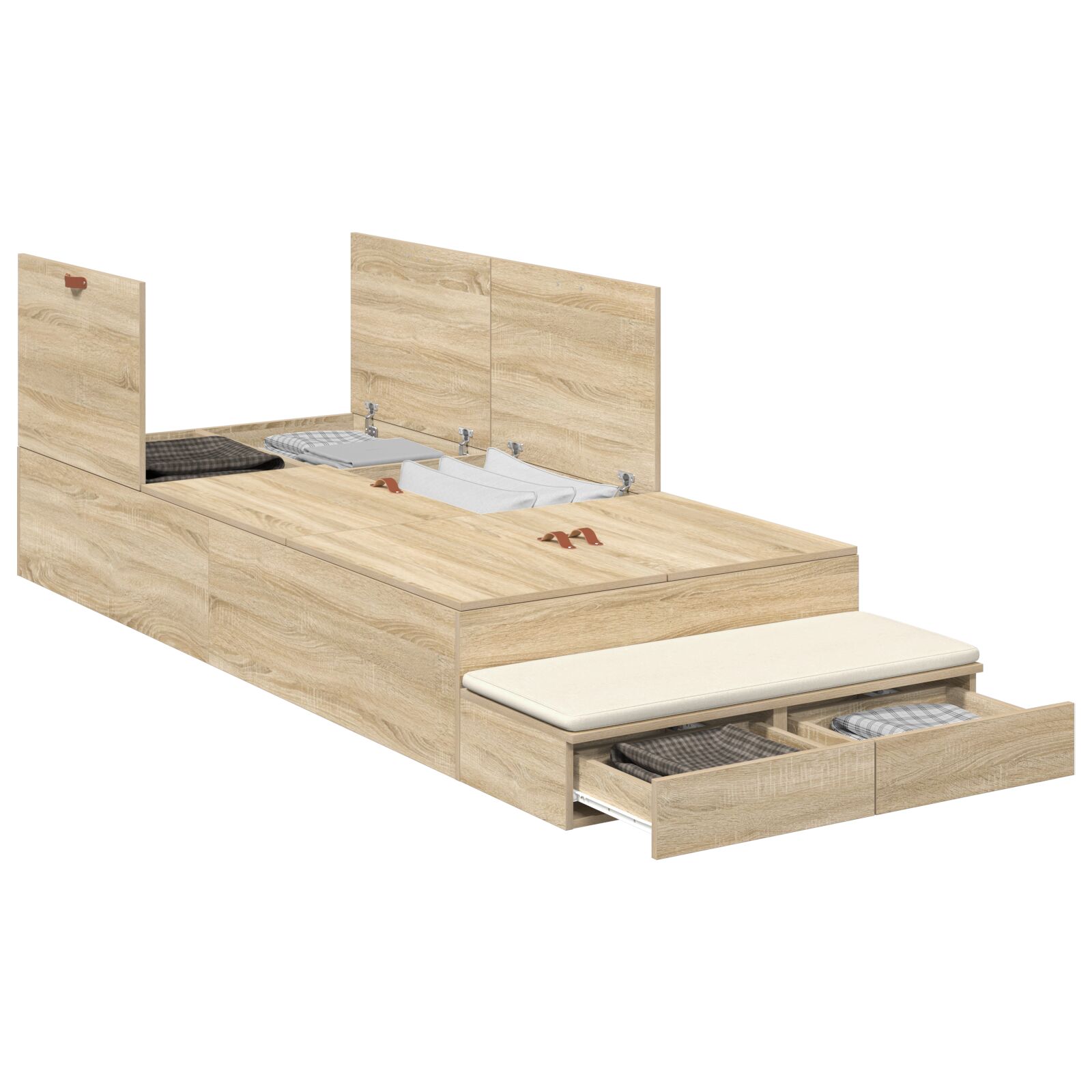 Cama individual | Cama para adultos | Estructura de Cama de ...