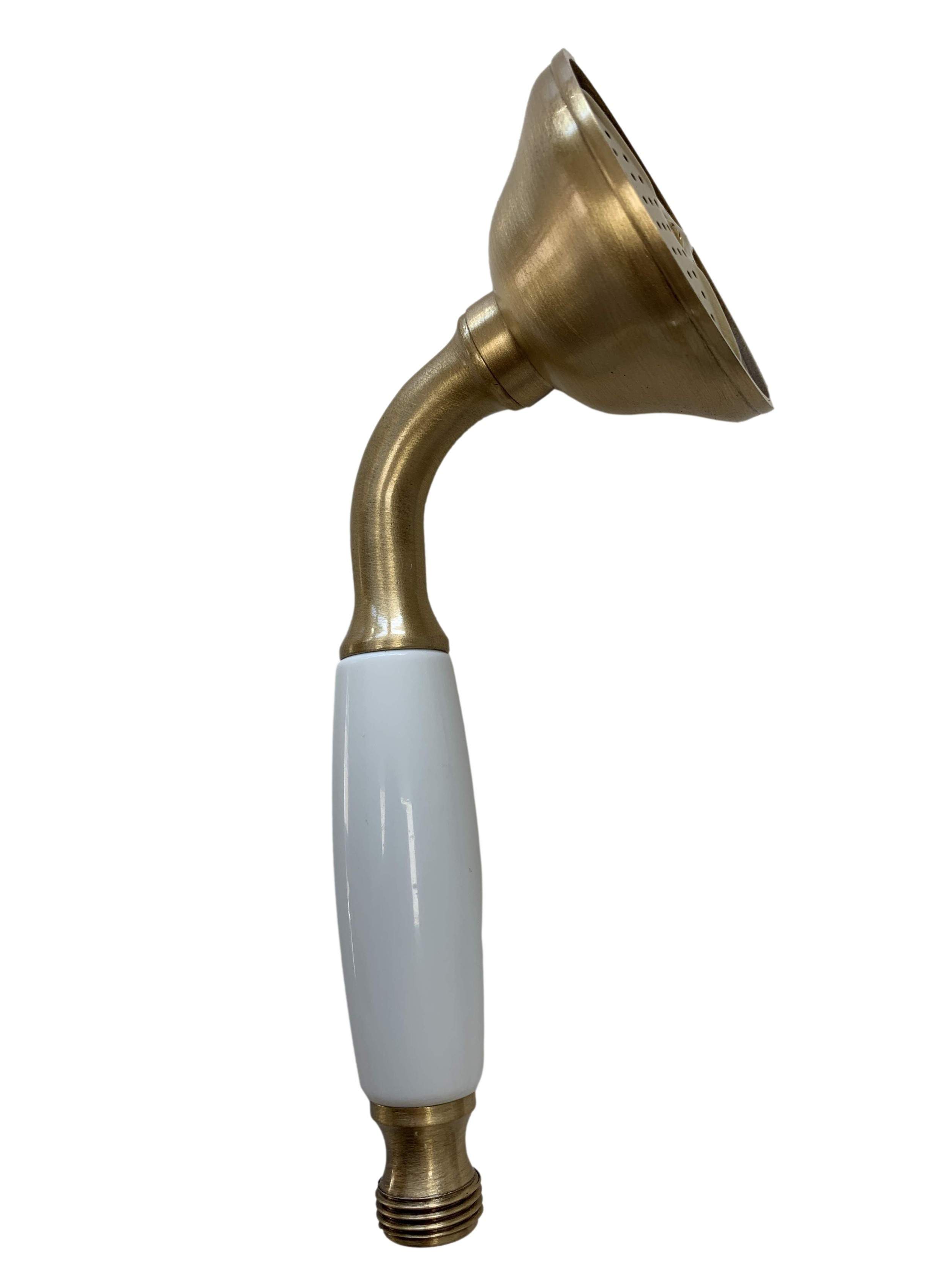 Doccetta in ottone colore bronzo con impugnatura bianca Pollini Acqua ...