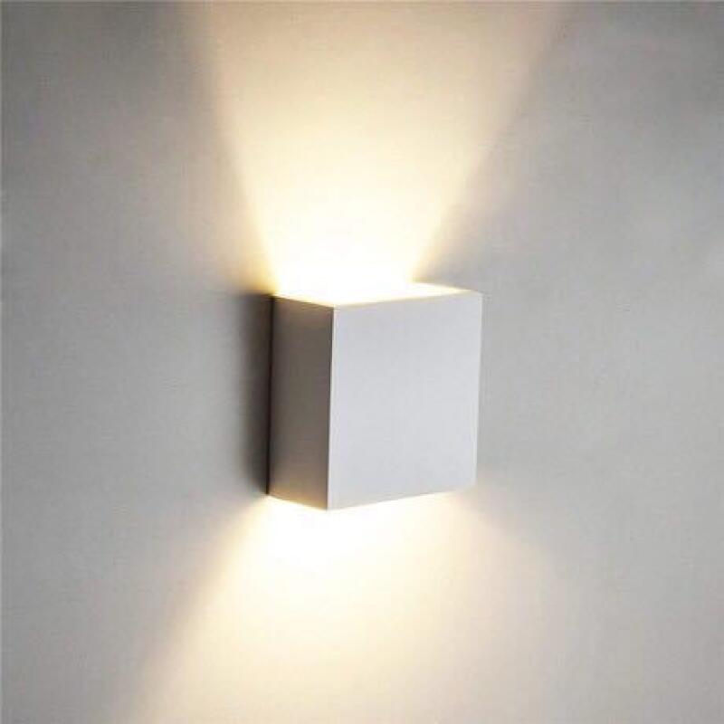 Aplique de pared LED de 6 W, iluminación ascendente y descendente ...