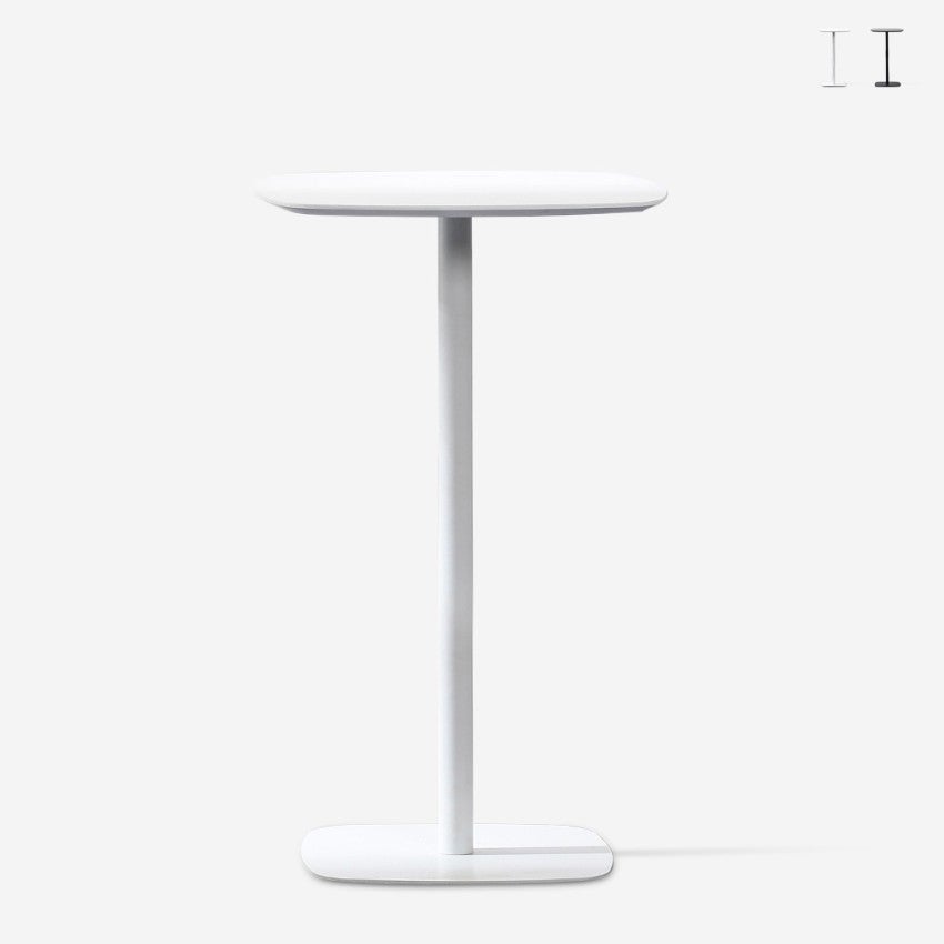 Table haute carré pour tabourets de bar 60x60cm style moderne Arven | Leroy Merlin