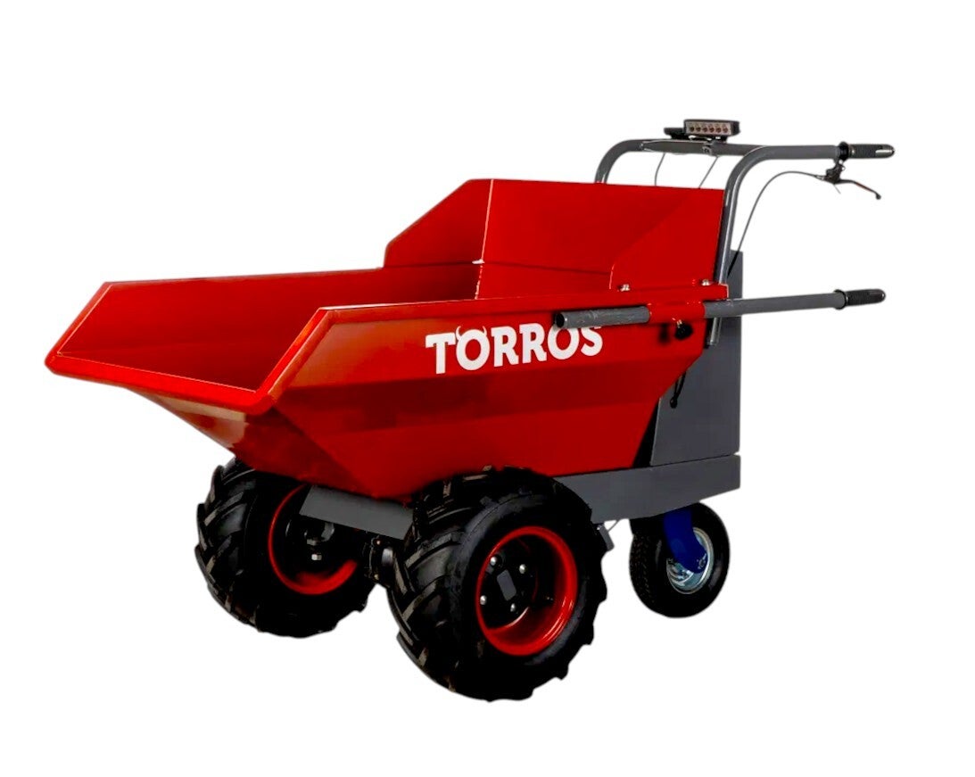 Mini dumper électrique 220l 400kg 3 roues benne basculante avec ...