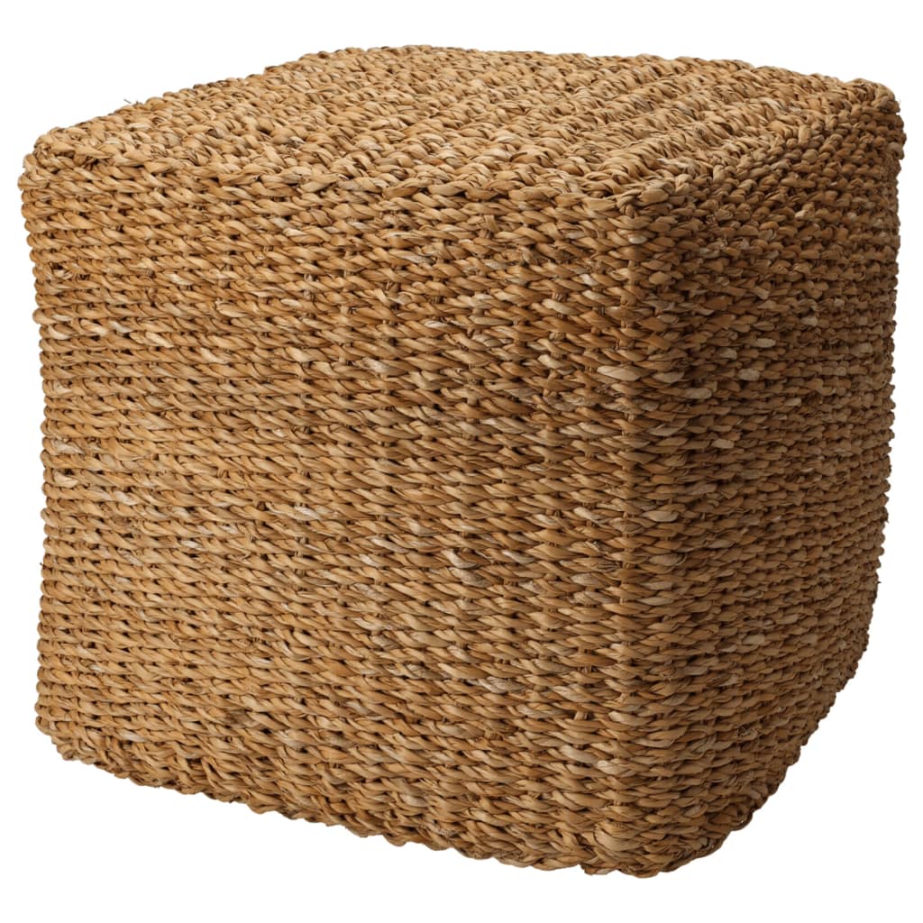 Puf cuadrado natural 40x40x38 cm alga marina Home&Styling | Leroy Merlin