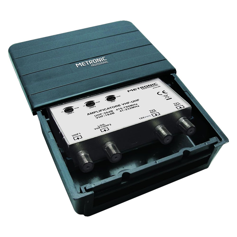 AMPLIFICADOR EXTERNO - DIGITAL TERRESTRE 2 IN/2 OUT 2 entradas. UHF/VHF ...