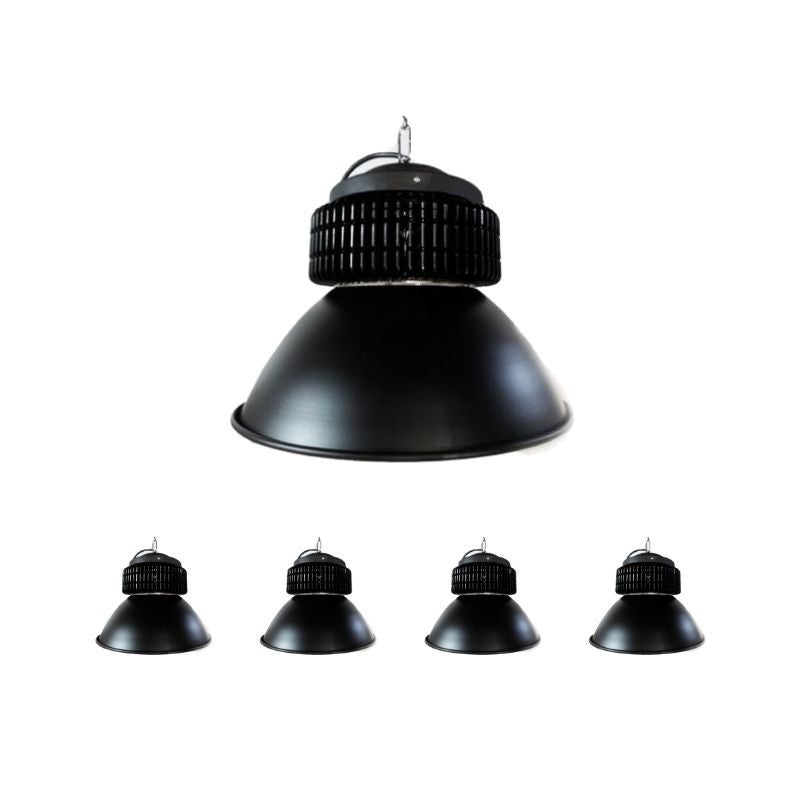 Campana LED Industrial 200W 120° NEGRO - Pack de 5 / Blanco Frío 6000K ...
