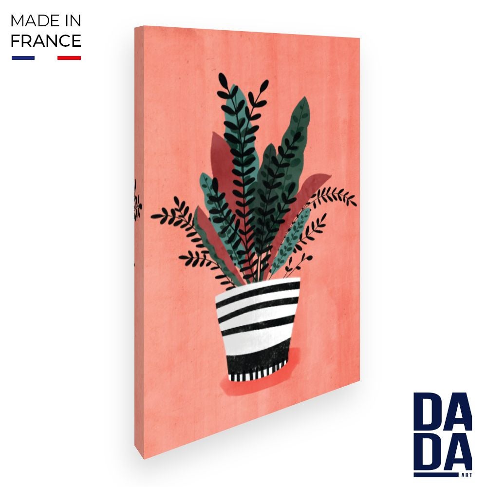 Toile Plante en pot / 50x70cm / Fabriqué en France / DADA ART | Leroy ...