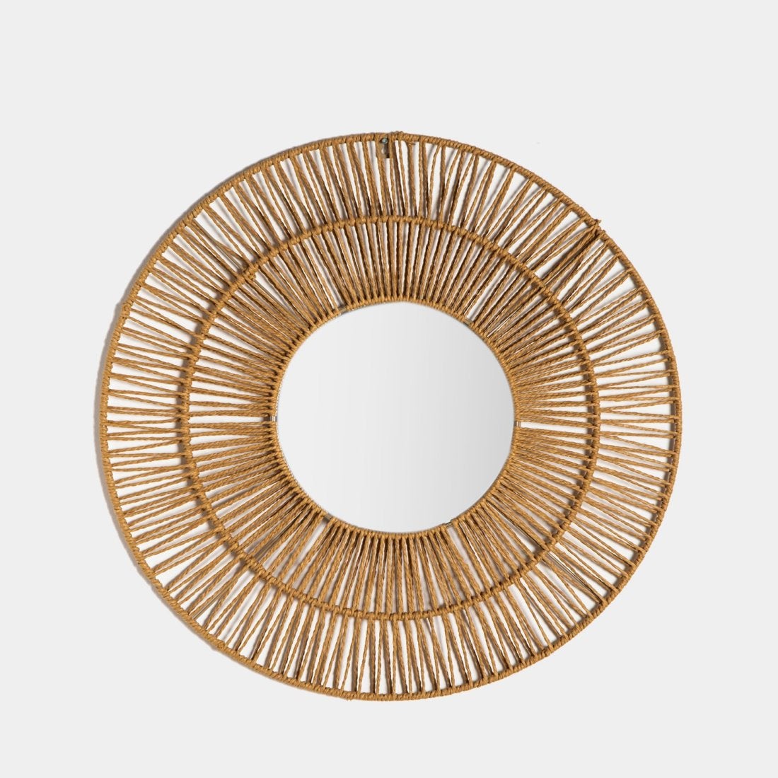 Miroir rond mural Ø70 en osier naturel Zen | Leroy Merlin