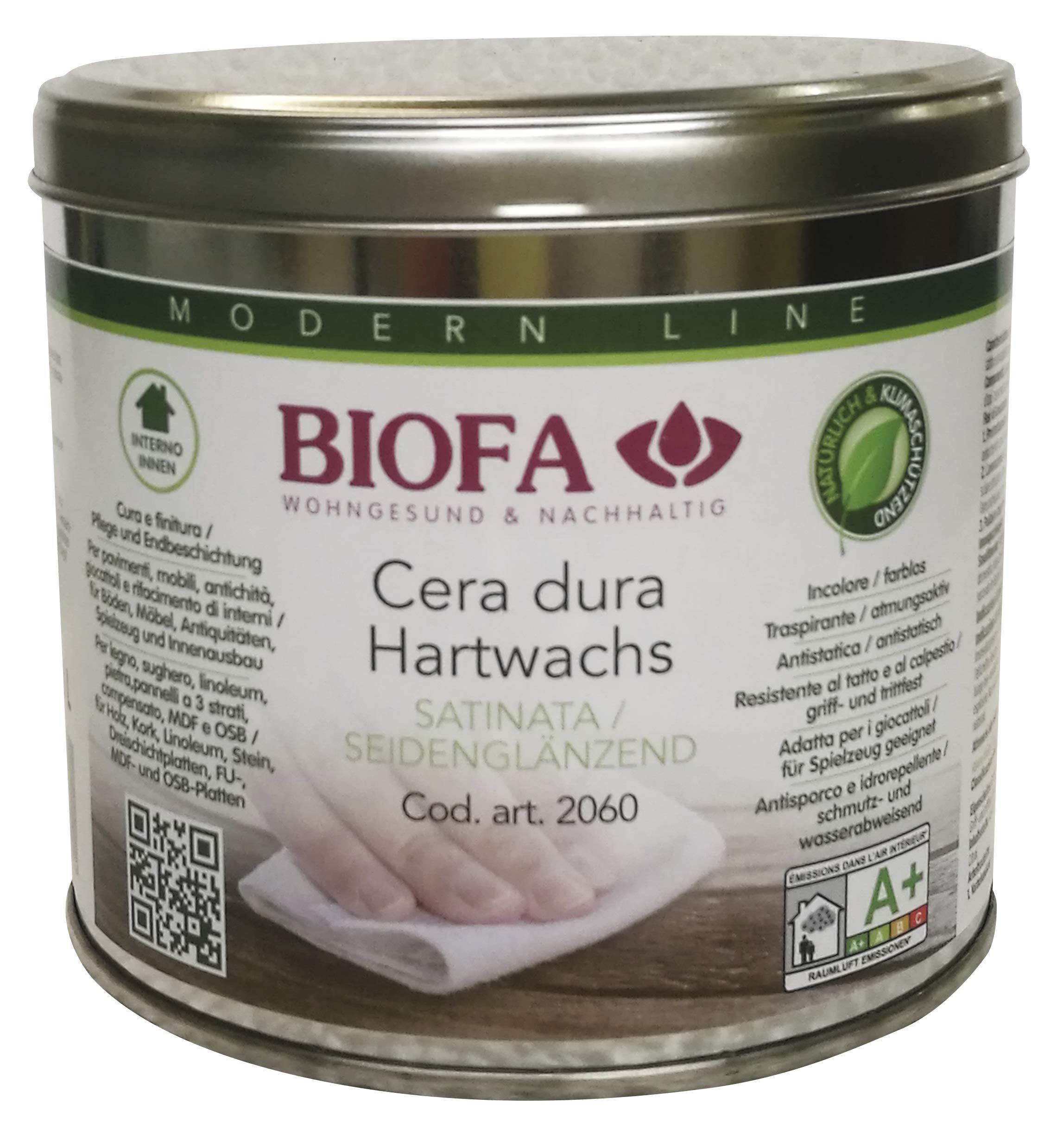 BIOFA 2060 INCOLORE Cera dura naturale universale 1 LT per legno interno | Leroy Merlin