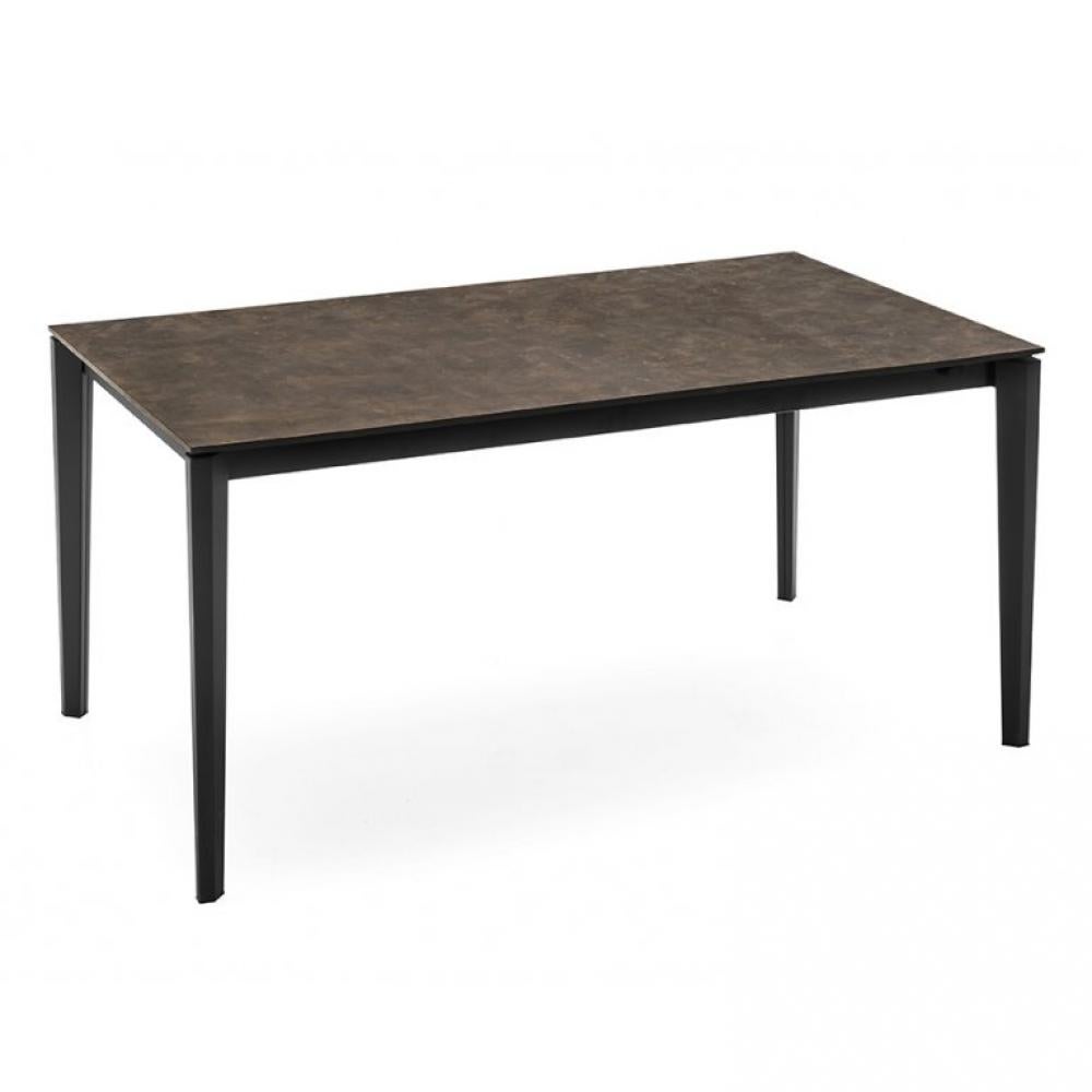 Table extensible 12 couverts PENTAGON 310cm pieds métal plateau ...
