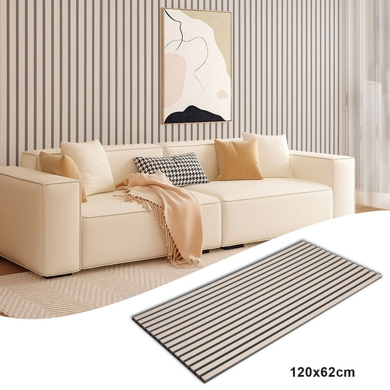 Panel de lamas Revestimiento mural de MDF natural Moderno panel mural ...