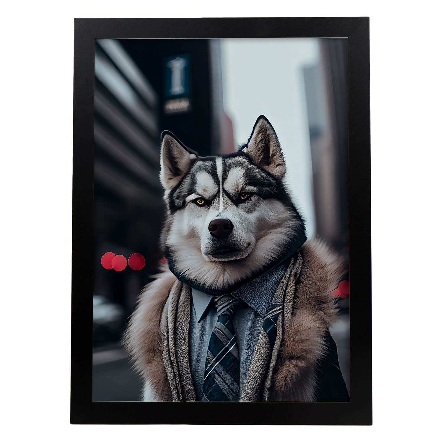 Nacnic Affiche Du Husky Sibérien En Style Photographie Illustrations ...