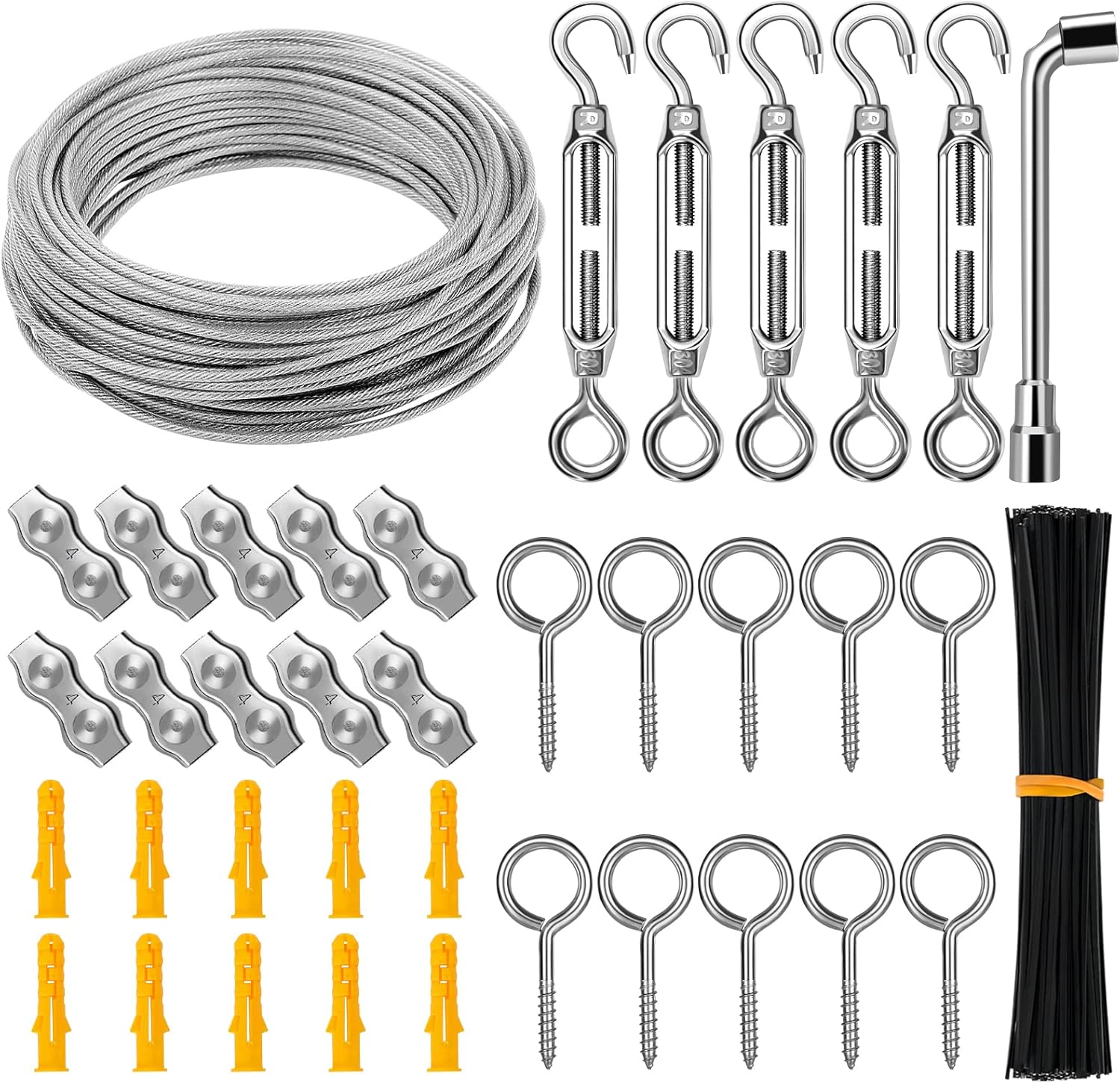 Câble métallique - Kit de câbles de suspension en acier inoxydable, kit ...