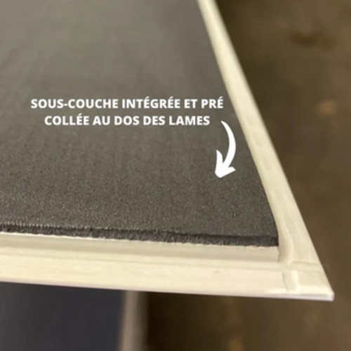 Sol PVC - Lames PVC clipsable avec sous couche intégrée- GARANTIE 20 ...