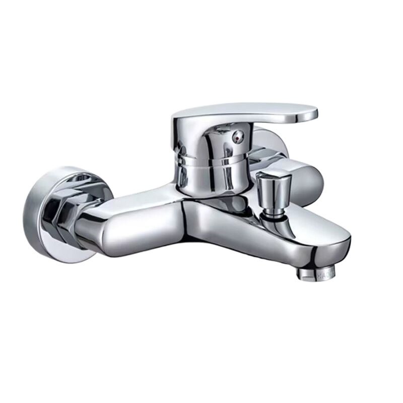 Grifo de ducha mural totalmente de cobre, interruptor empotrado para ...