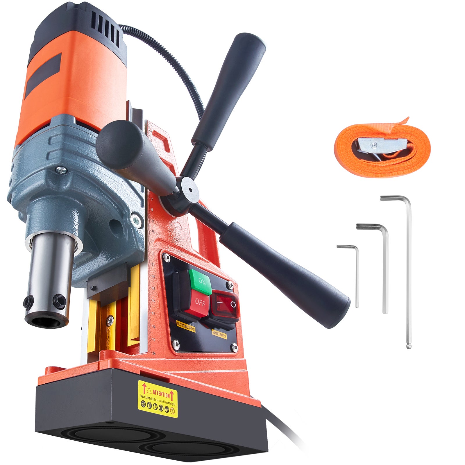 Trapano a colonna magnetico, 1300 W, 2922 lbf, 810 giri/min, trapano a ...