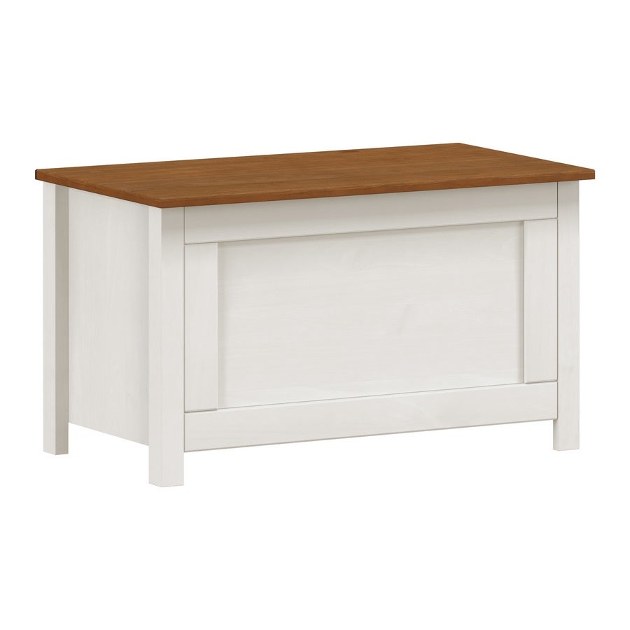 Cómoda contenedor de madera blanca/nogal 80x45 cm | Leroy Merlin