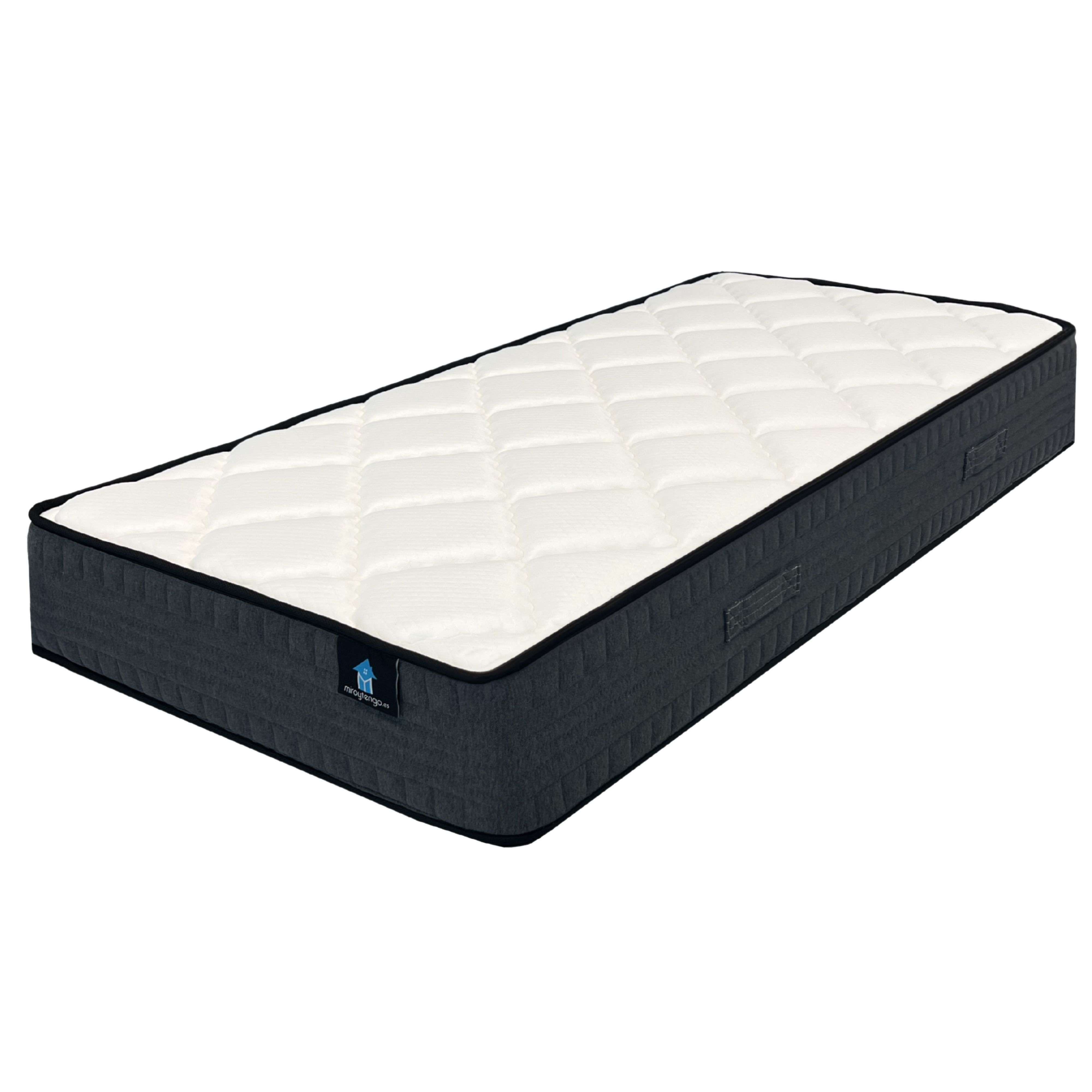 Colchón 90x190 cm Alpha para Descanso Dormitorio en Color Blanco con ...