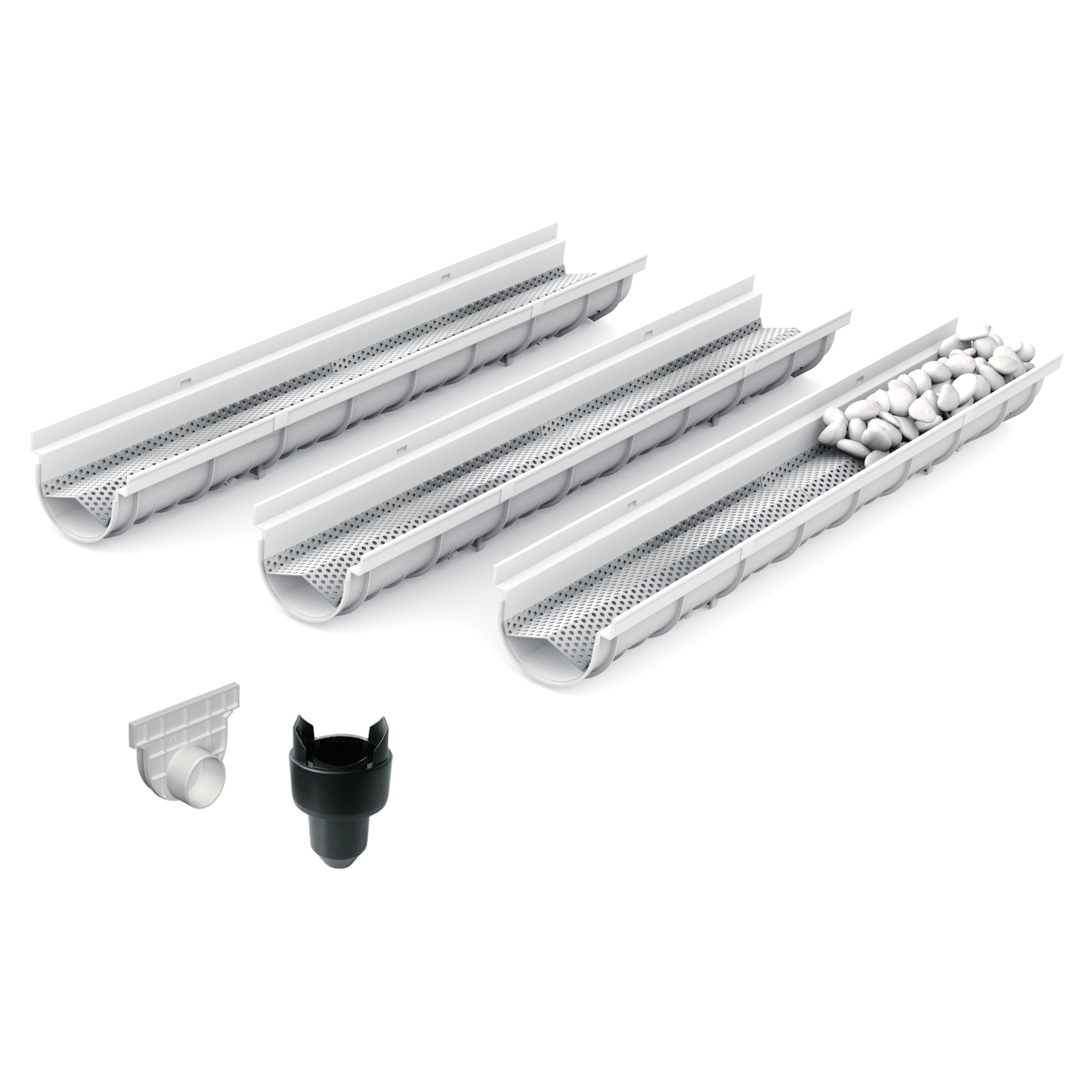 Système de drainage décoratif DECOSTONE en SMC avec tôle perforée en ...