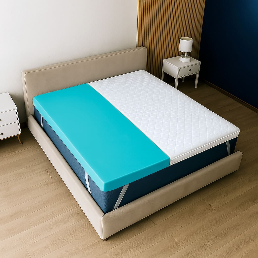 The White Stone Topper 160x200 in Memory Foam a 9 Zone Differenziate ...