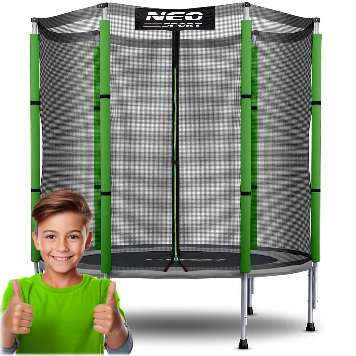 Trampolina ogrodowa domowa dla dzieci 140cm 4,5ft Neo-sport - Leroy Merlin