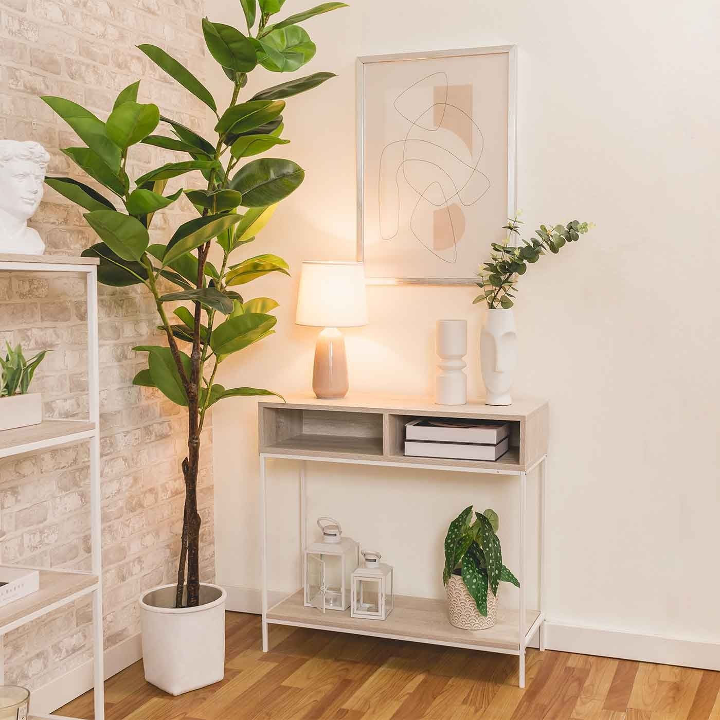 CONSOLE AGAR 2 CASES BLANCHE | Leroy Merlin