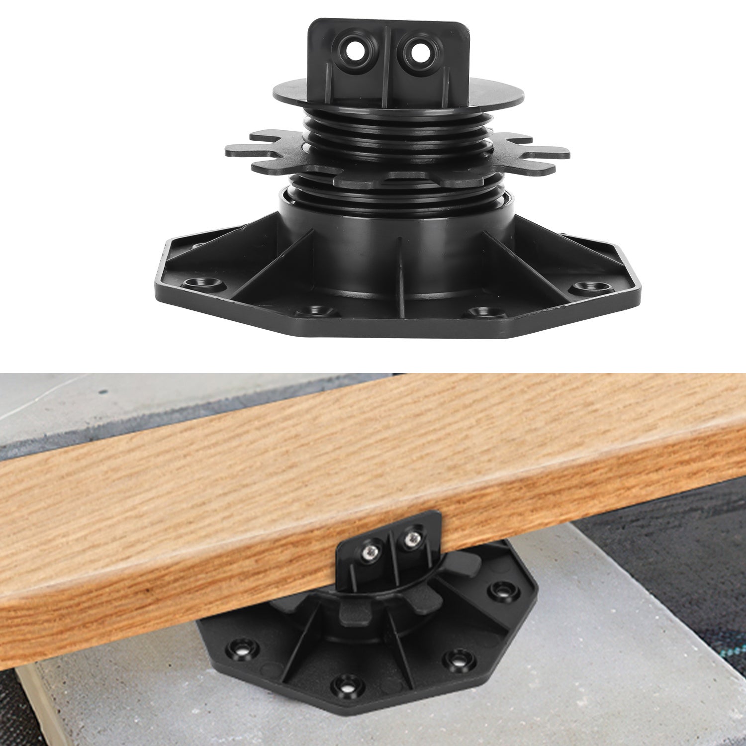 PLOT RÉGLABLE DE 30 À 60 MM POUR TERRASSE BOIS ET COMPOSITE Roulements ...