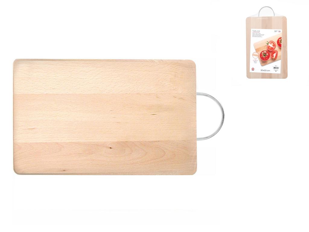 Planche à découper en bois avec manche en métal et dimensions de ...