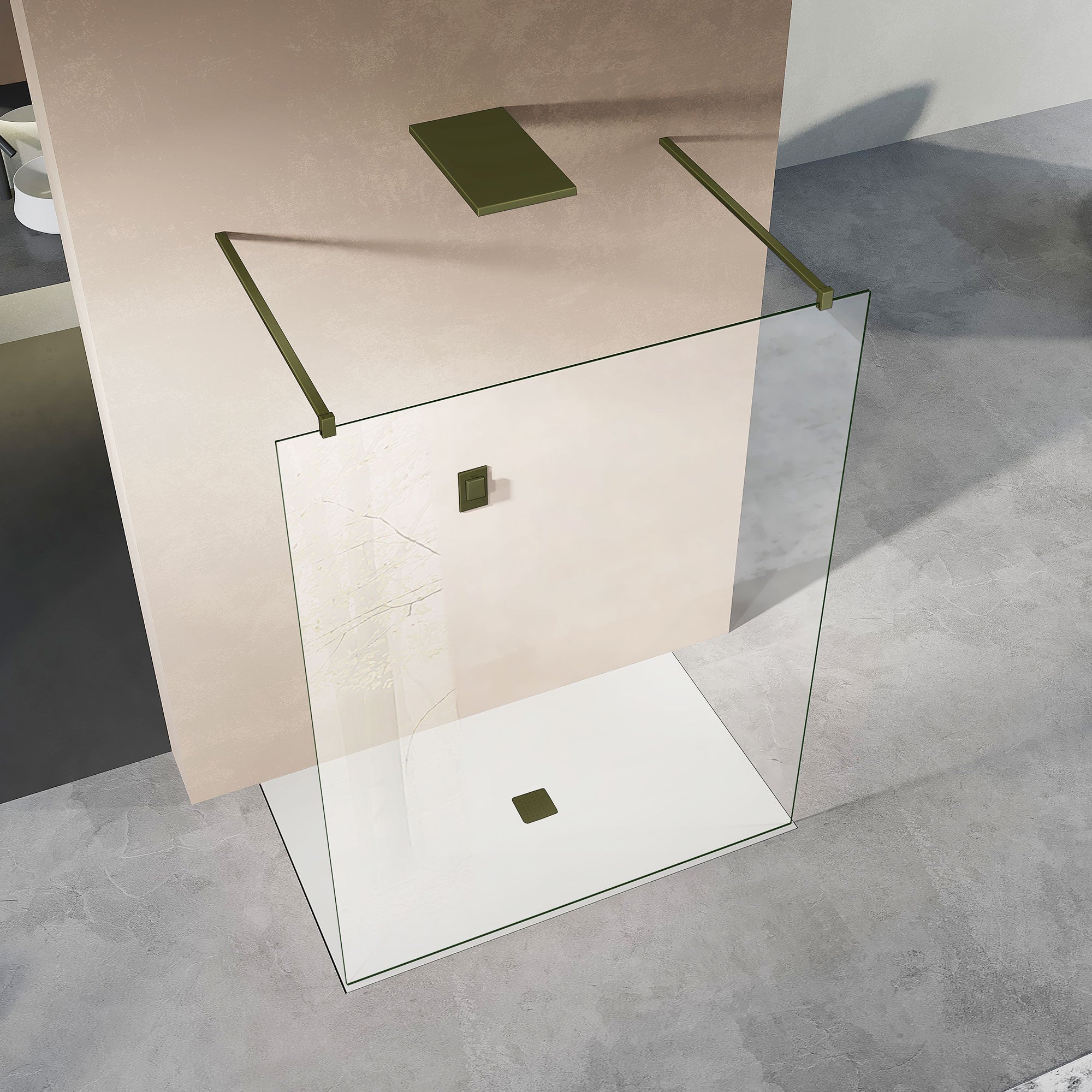 GRAND VERRE Paroi de douche à l'Italienne 80x200 avec entrée des deux ...