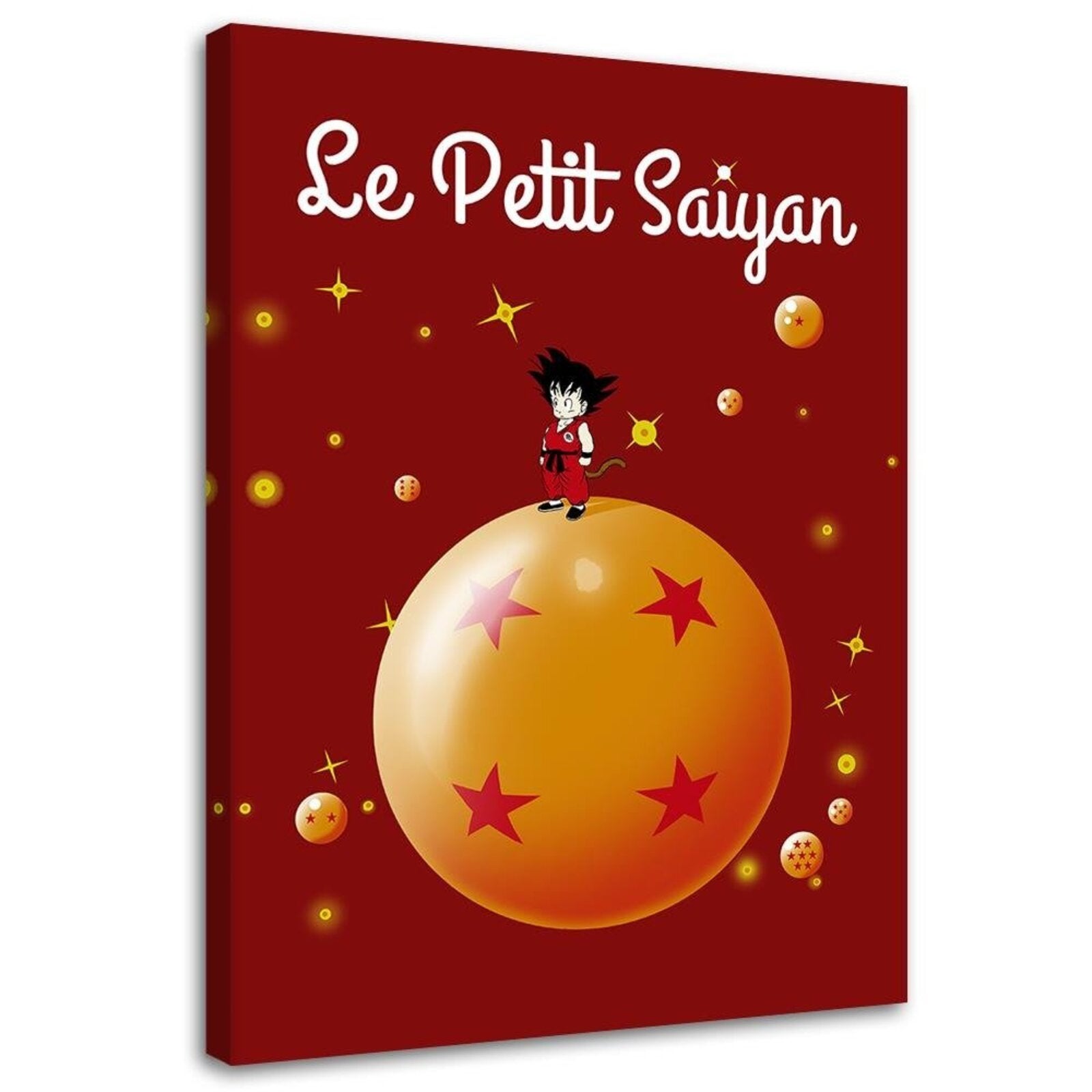 Tableau Dragon Ball Son Goku Le Petit Saiyan Le Petit Prince - 40 x 60 ...