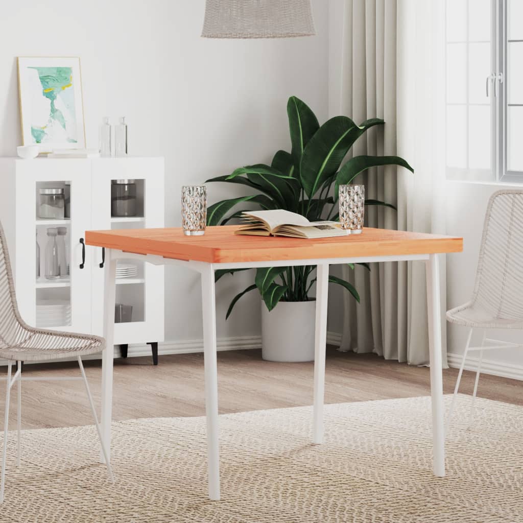 Tablero 80x80x4 cm cuadrado madera maciza de haya | Leroy Merlin