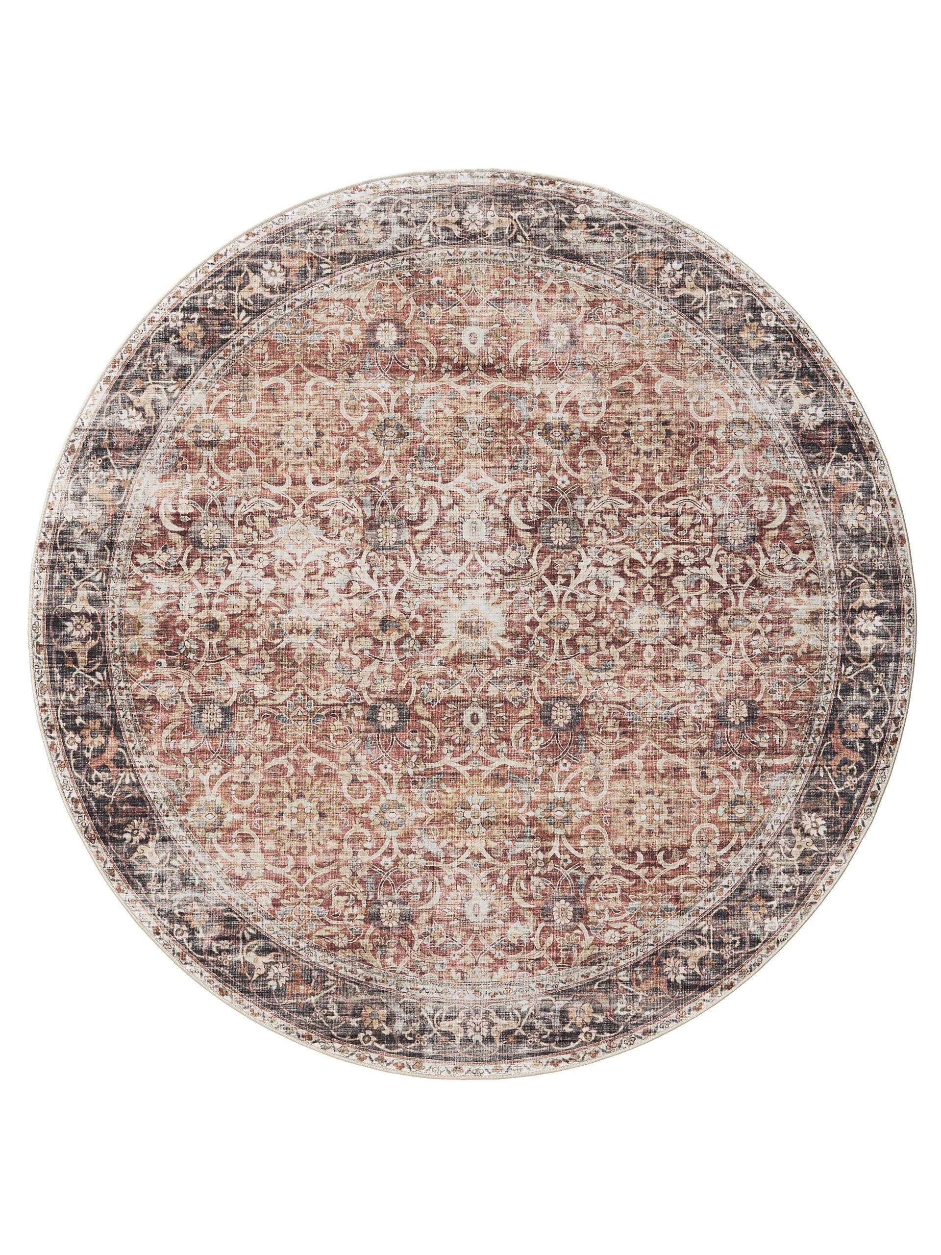 BENUTA - Tapis lavable George multicouleur ø 120 cm rond | Leroy Merlin