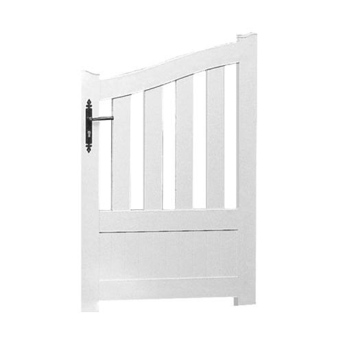 Portillon battant manuel PVC blanc BREST GALBÉ L 100 x H 146 cm ...