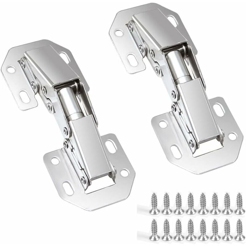 Charnières à Fermeture, 4pcs Charniere Porte Placard 90 Degré Charniere ...