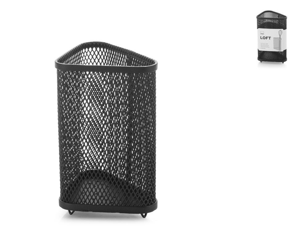 Porte-outils en maille de fer noir H&H cm 12x8x16. | Leroy Merlin