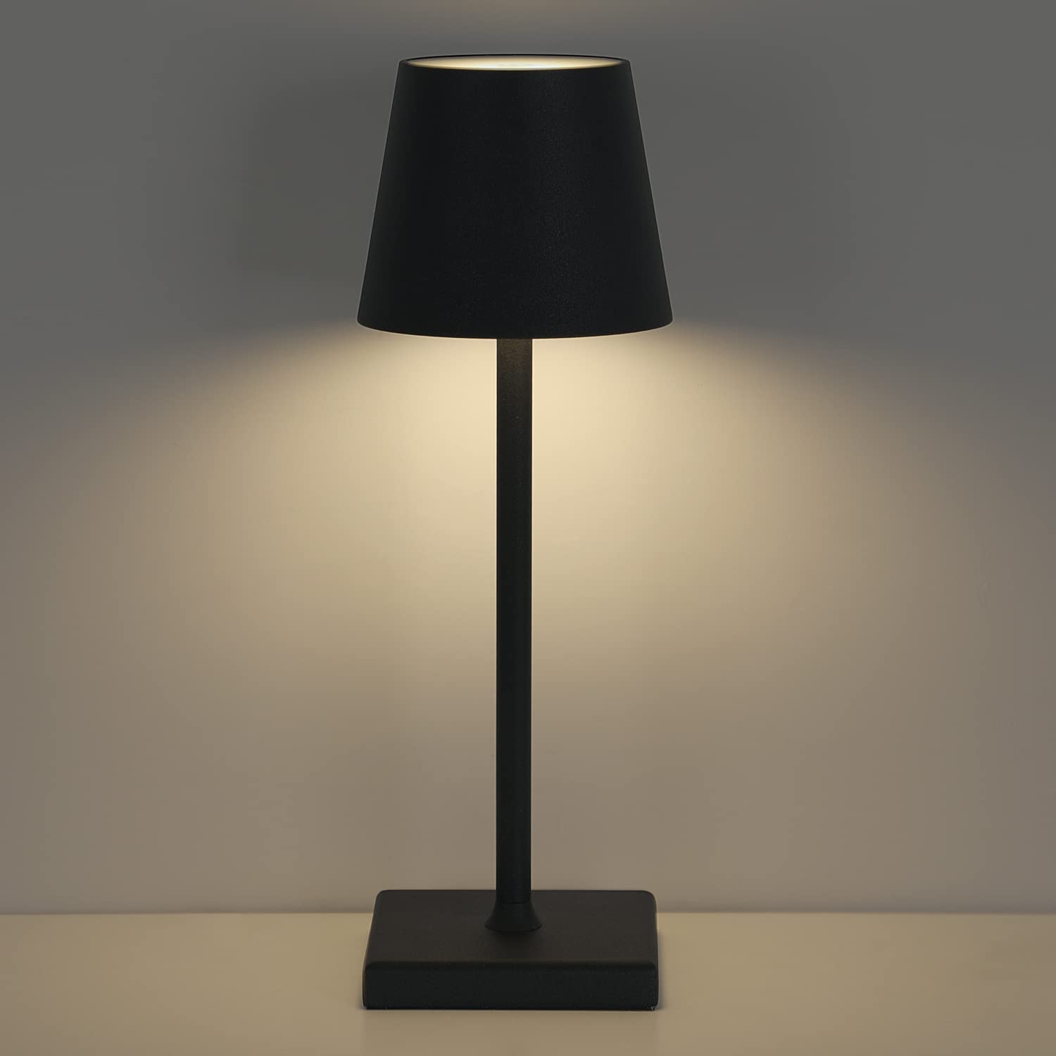 GOECO Lampe de table sans fil rechargeable USB, Commandes Tactiles ...