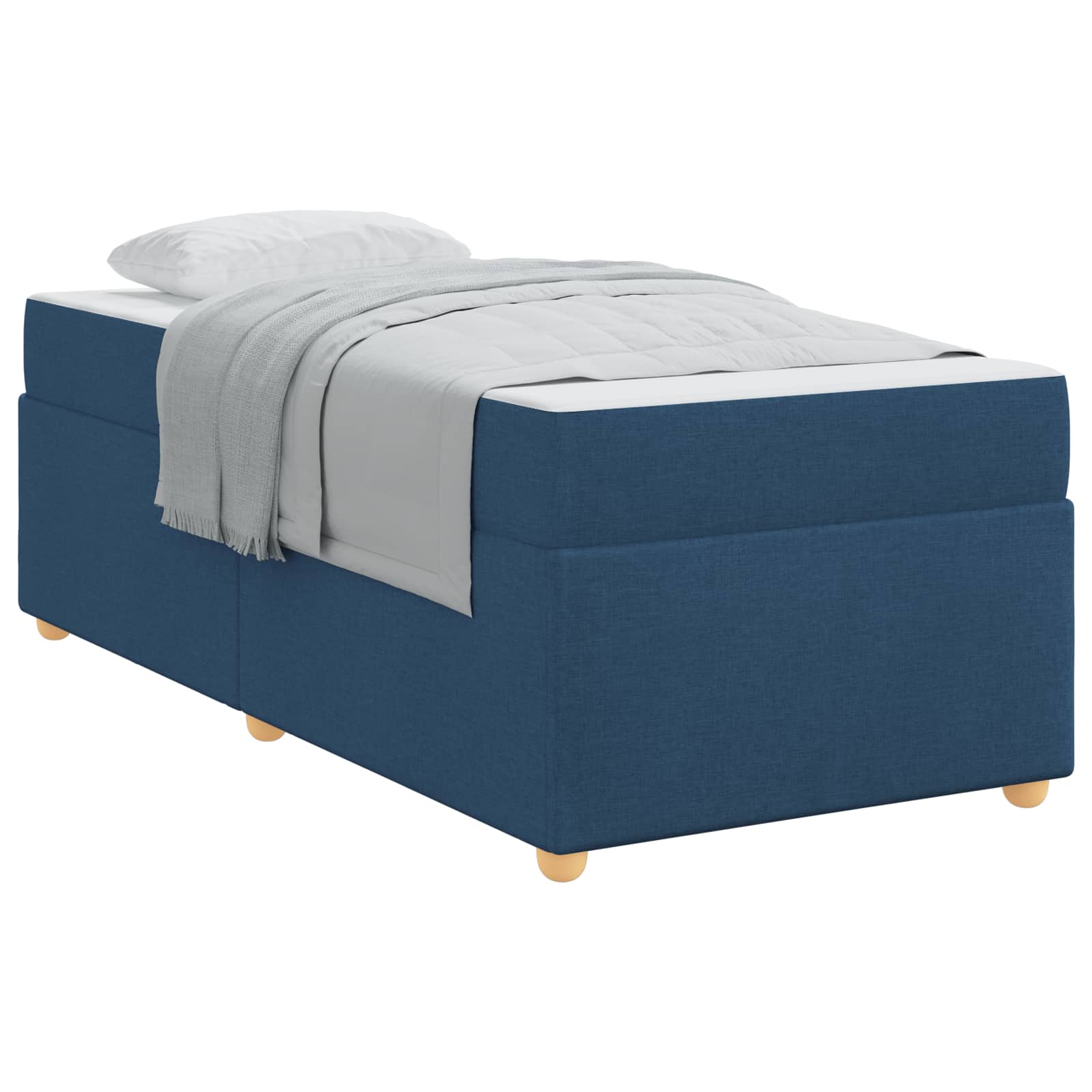 Estructura de cama individual para adultos con colchón Azul 90 x 190 cm ...