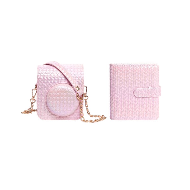 Set Borsa per Fotocamera e Album Fotografico Instax Mini 12 Pink ...