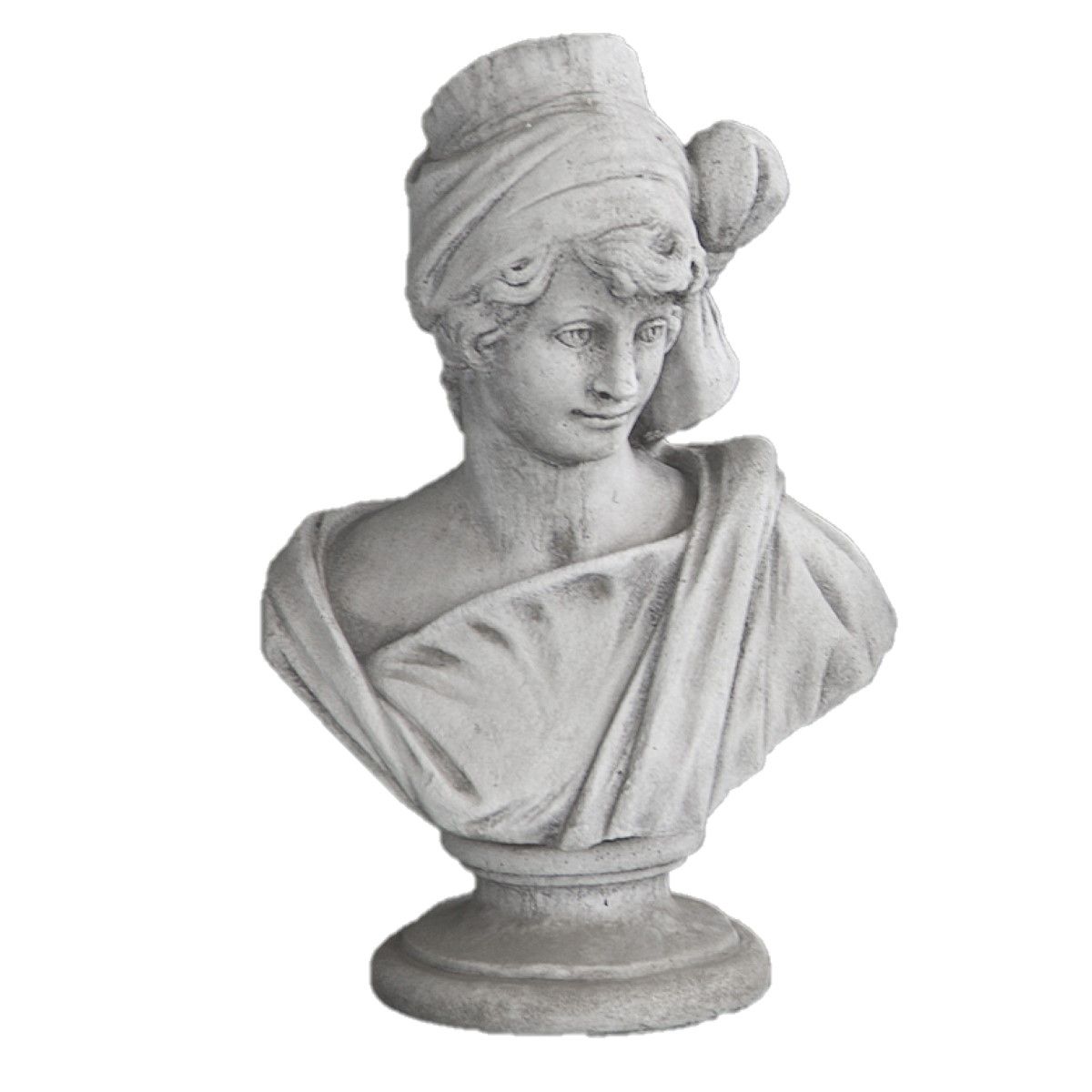 Buste classique en béton-pierre Mod. Arlette 20x49cm. | Leroy Merlin