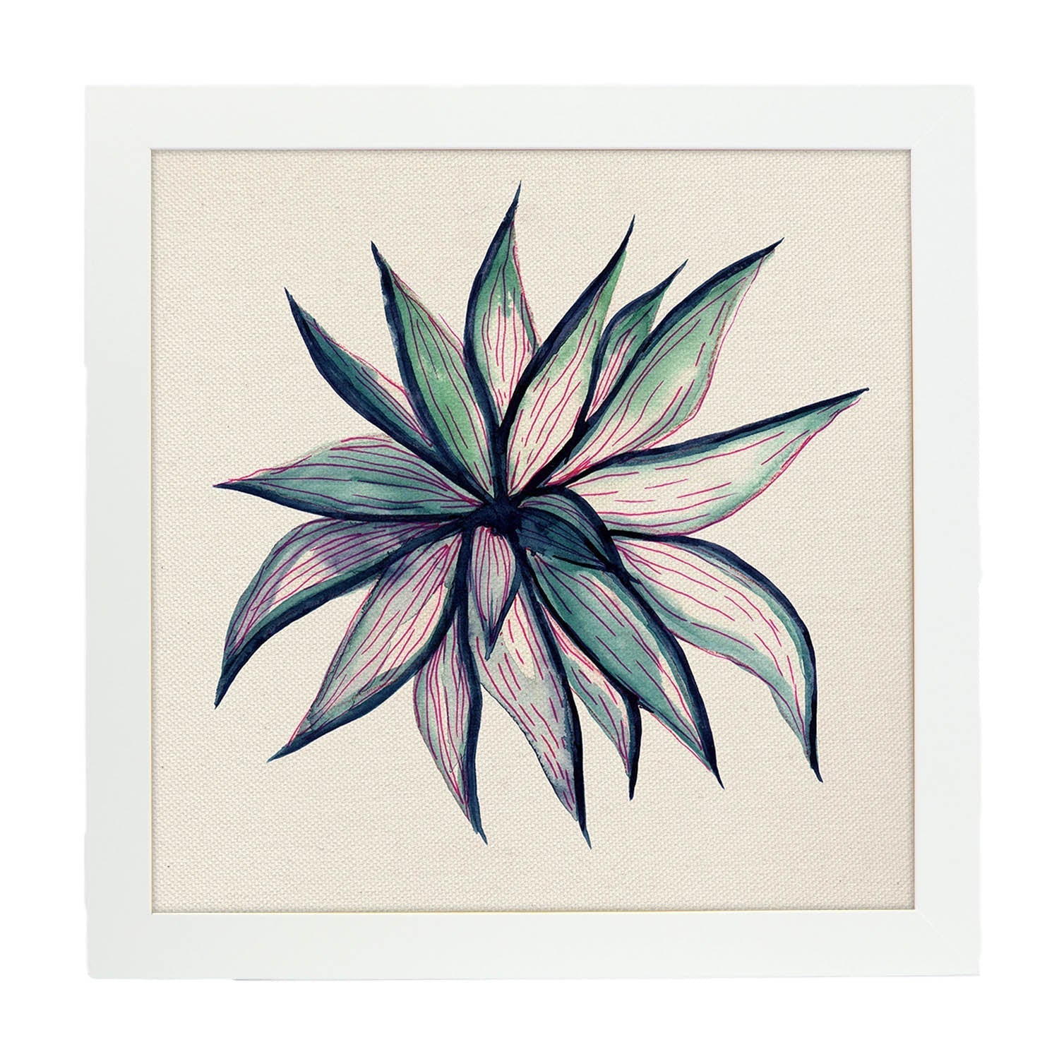 Affiche De Fleur Et De Nature. Fleur Carrée De Timidité, Illustrée De ...