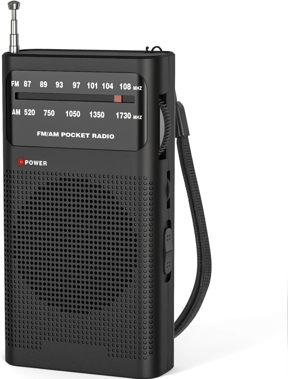 Radio portable, radio AM (MW)/FM alimentée par batterie, radio de poche ...