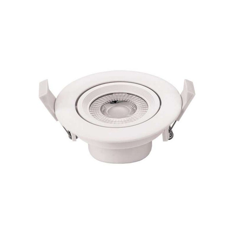Luz de techo LED empotrable blanca 10W Iluminación COB 50W - Blanco día ...