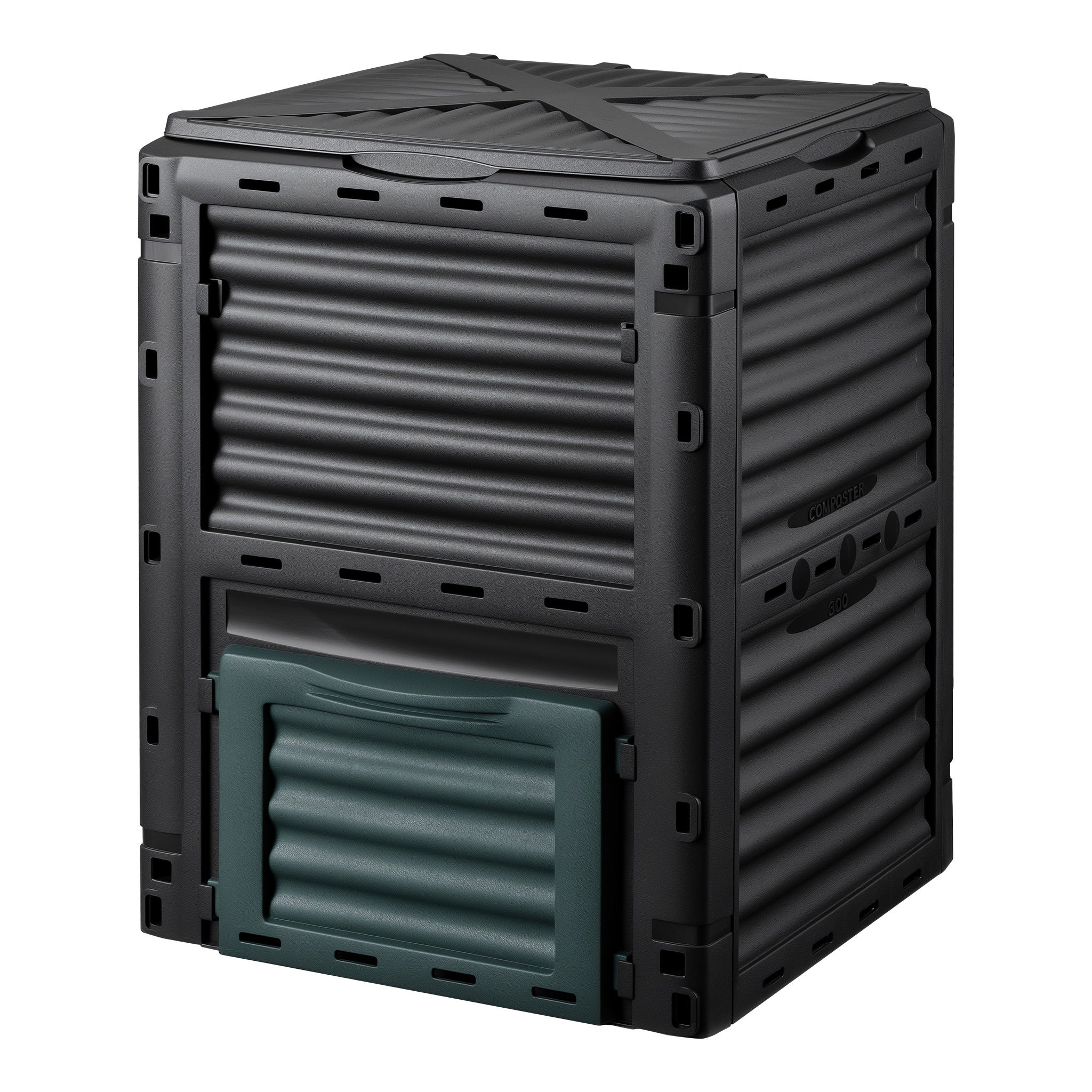 Wiltec Composteur de jardin 300 l – 61 x 61 x 82 cm – en Plastique ...