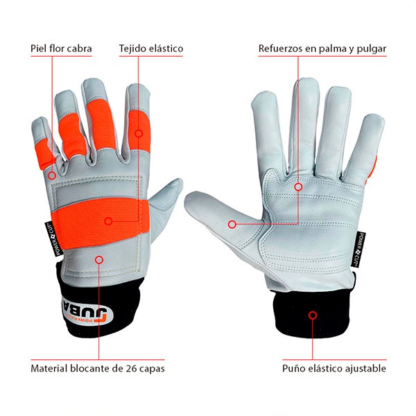 Juba Guante de piel de cabra anticorte Power Cut - Talla XL | Leroy Merlin