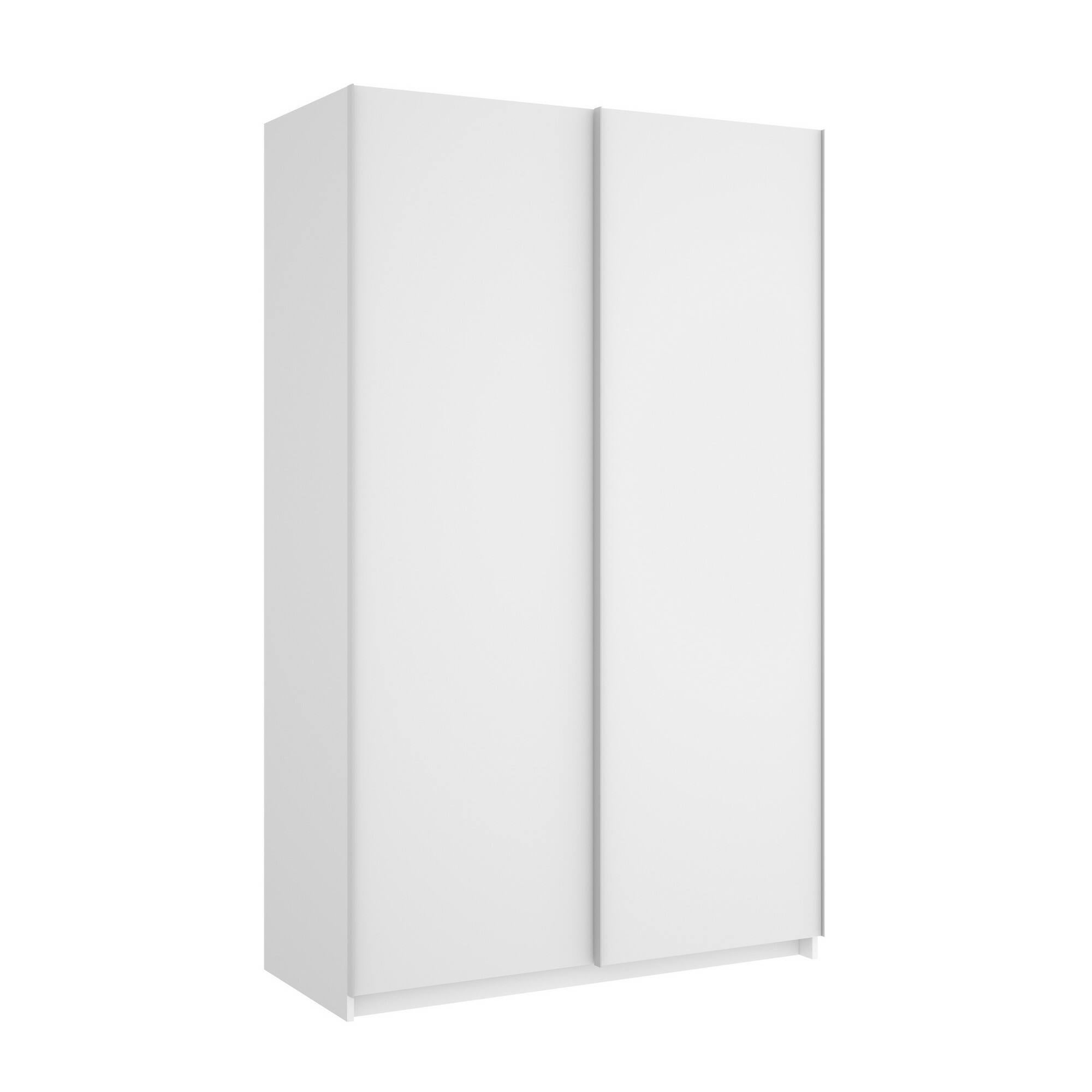 Garde-robe 2 portes Alaika, Cintre pour chambre à coucher, Armoire avec ...