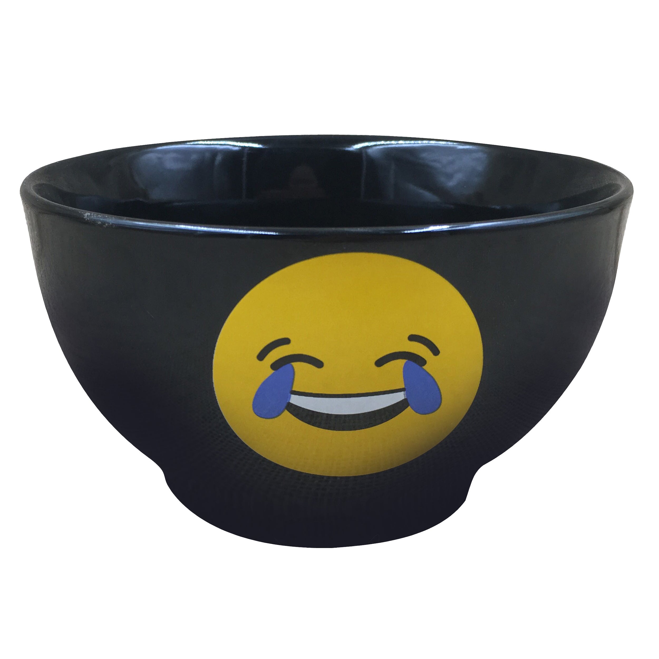 Bol 14 cm (650 ml) en porcelana Negro Emoticon - Risa | Leroy Merlin