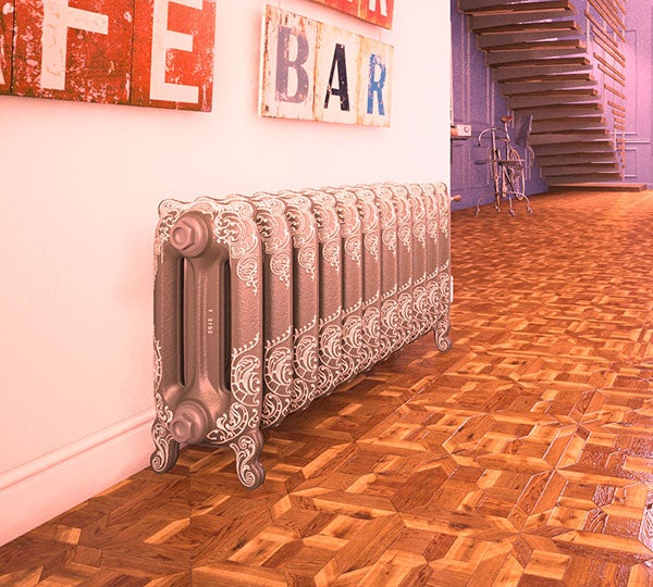 Radiateur fonte sur pieds - Hauteur 710mm - Longueur 1098mm - 985 watt ...